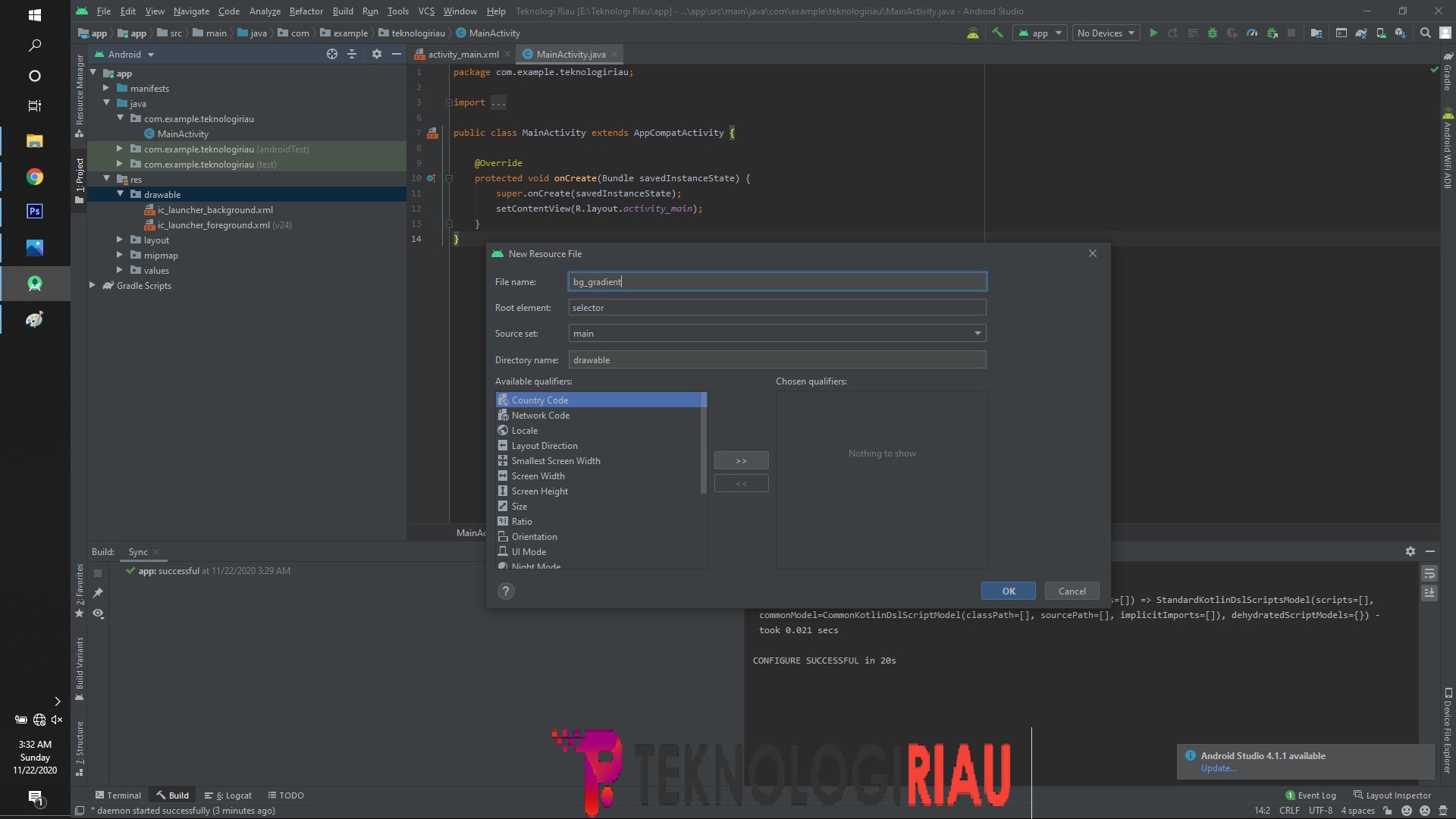 Cara Mudah Membuat Background Gradient di Android Studio - Teknologi Riau